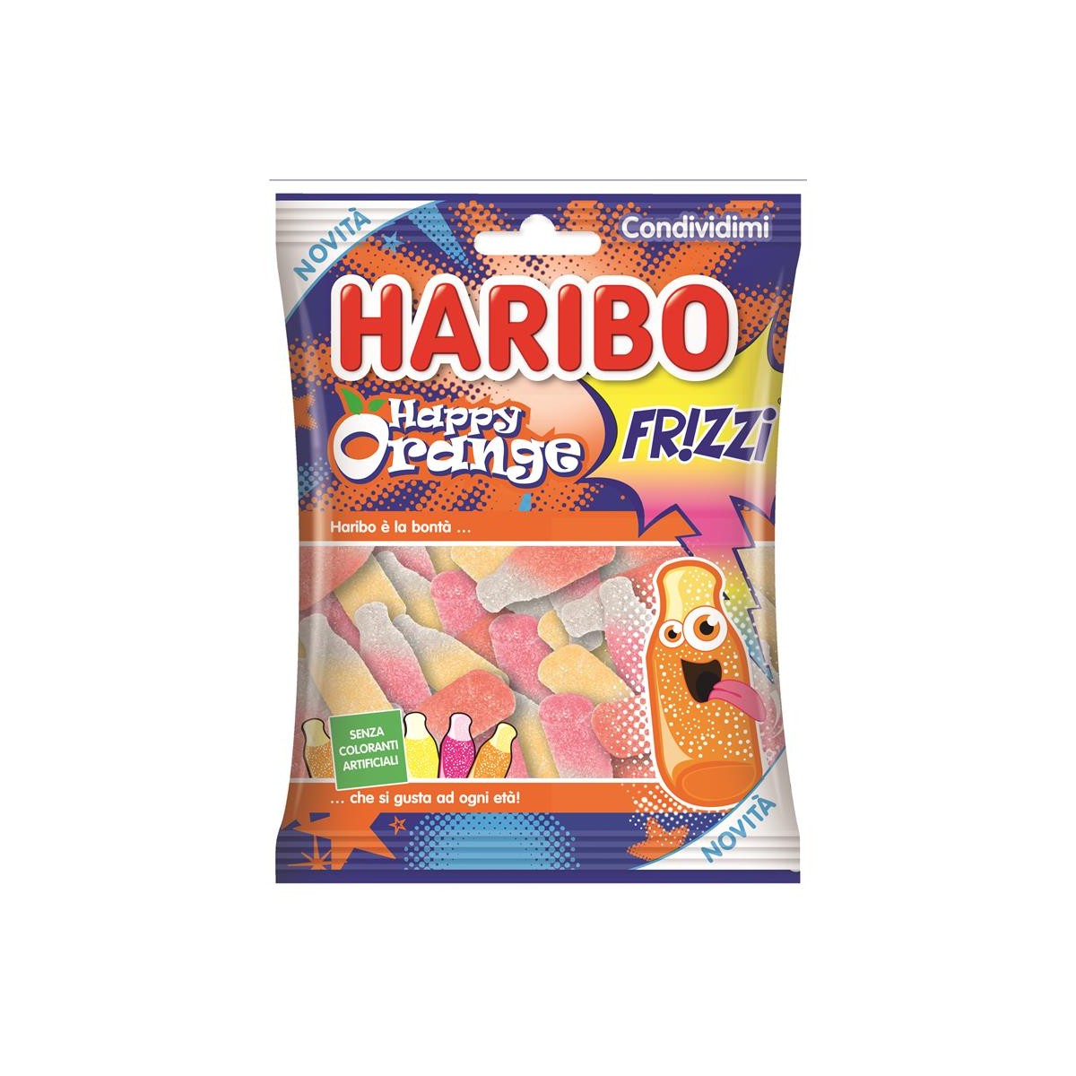 HARIBO GOMM. HAPPY ORANGE FRIZZ GR.90