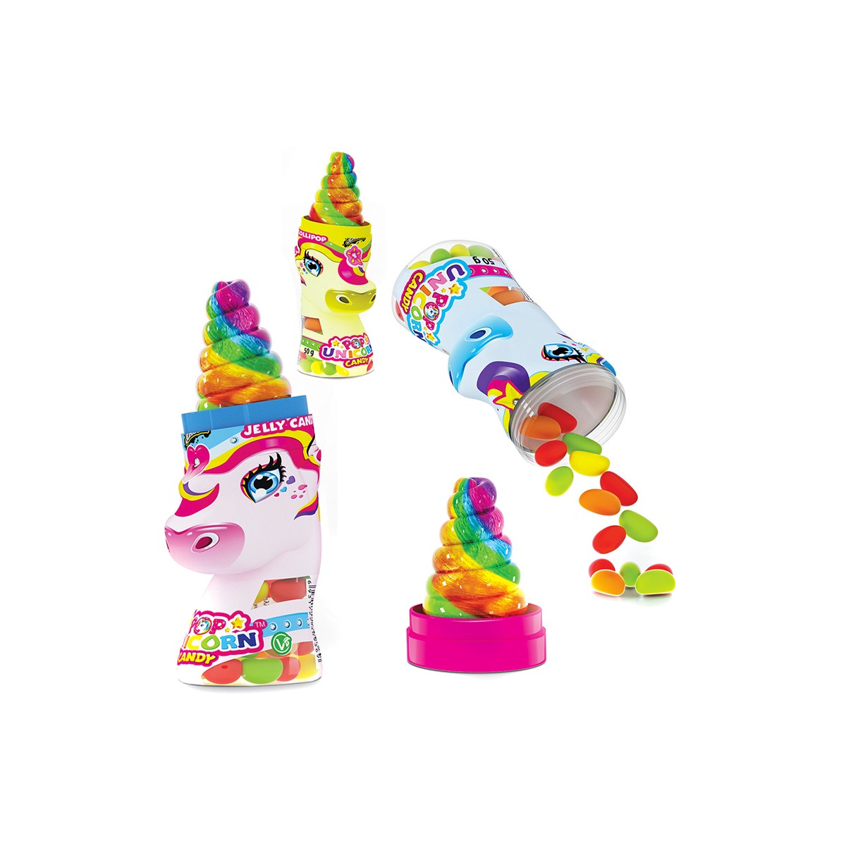 JOHNY BEE UNICORN POP & CANDY STAND 50g PZ.18